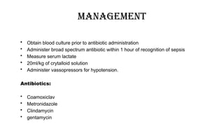 Sepsis Presentation by Dr saqib with plenty of important points | PPT