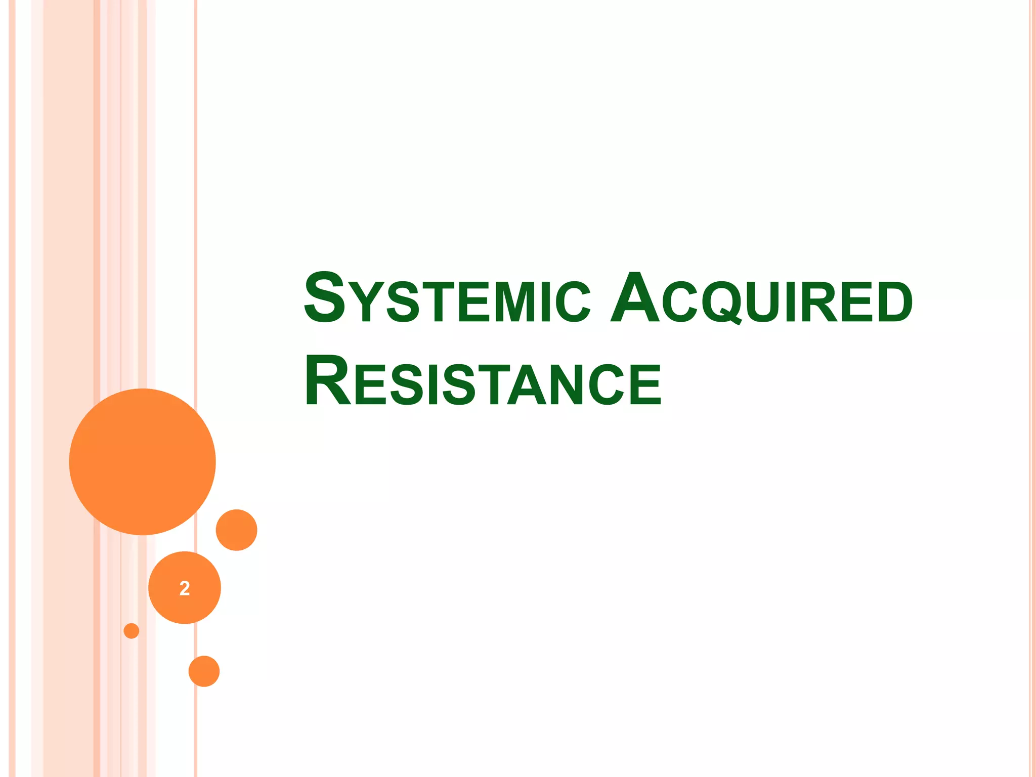Systemic Acquired resistance | PPTX