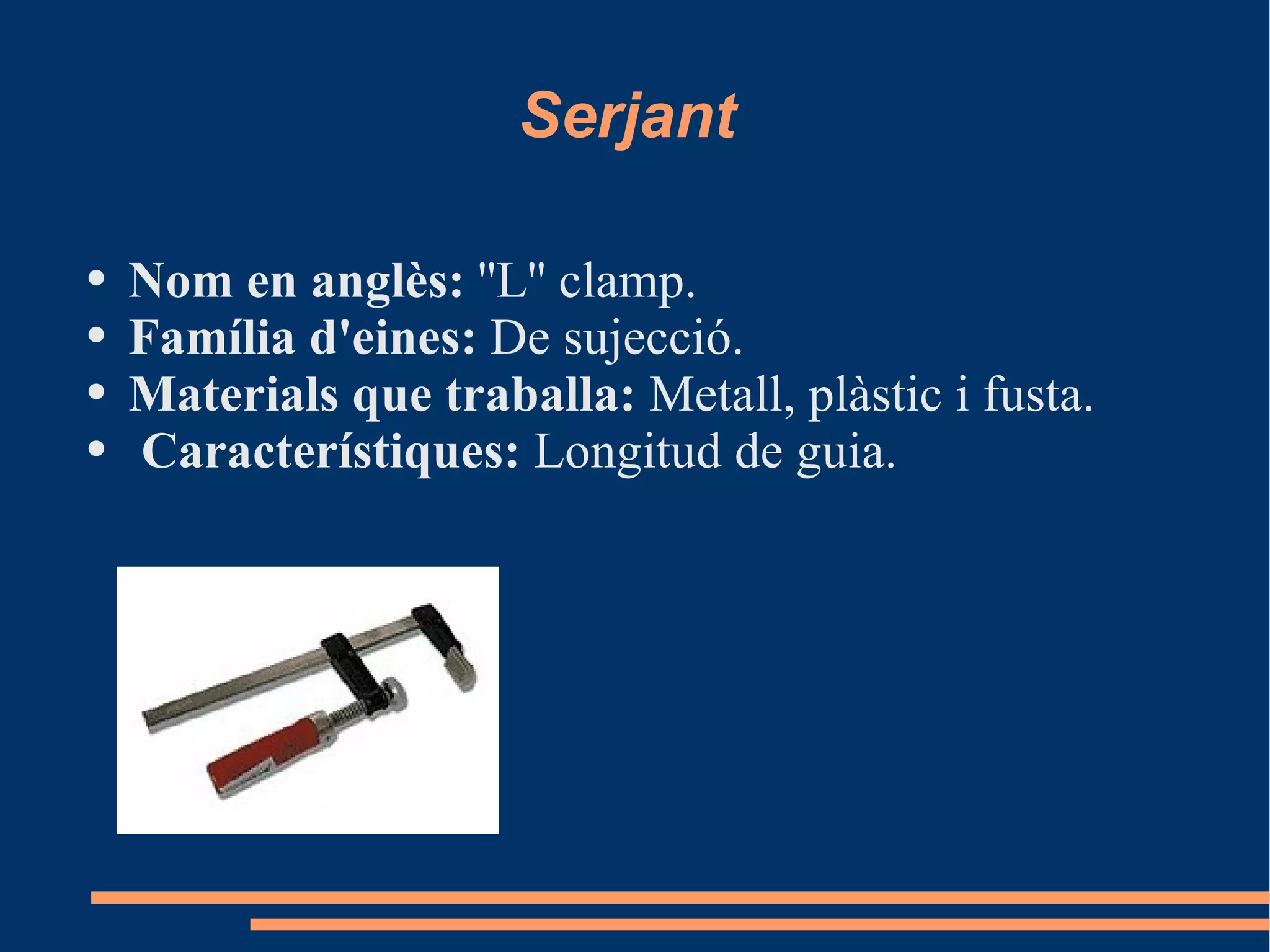 Eines del taller | ODP