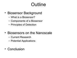 biosensor | PPT | Chemistry | Science