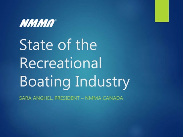 State of the Recreational Boating Industry | PPTX | Commodities | Economy