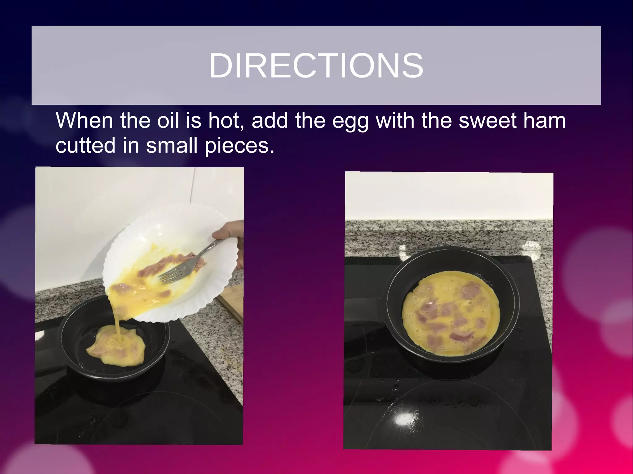 Sweet ham omelette | ODP