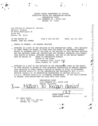BIA Reversal Judge James A Nugent | PDF