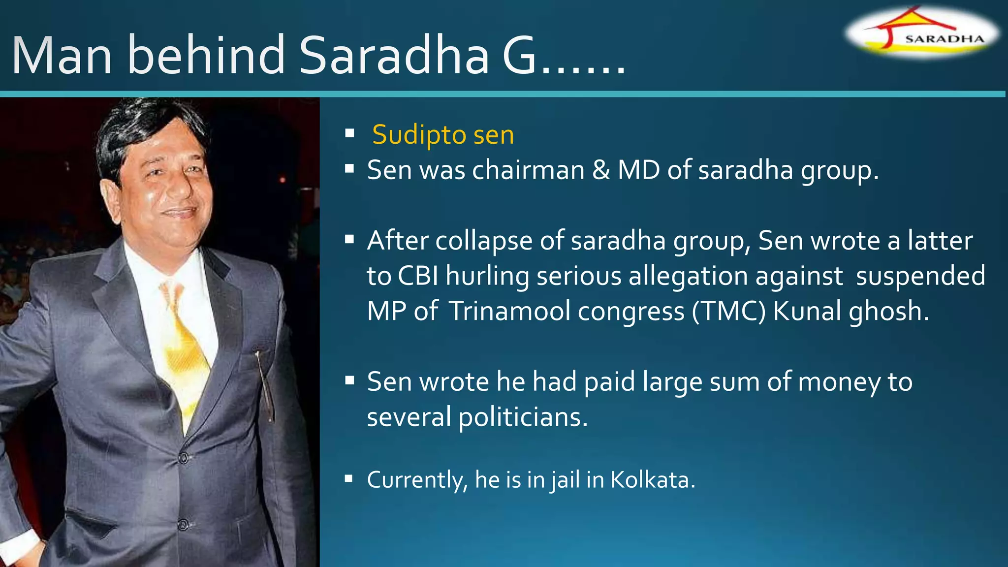 Saradha_chit fund_scam_ ppt_lks | PPTX | Crime & Harmful Acts to ...