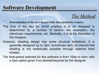 Sun Shade Calculator for Lahore | PPT
