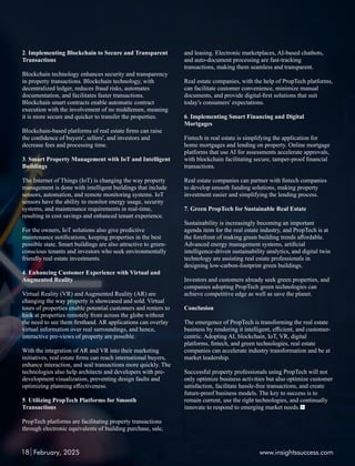 Sara EL KADIRI - The Most Innovative Leader to Know in PropTech | PDF