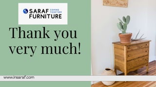 Saraf Furniture – 8 Tips to Choose the Perfect Wardrobe For Your Home.pptx