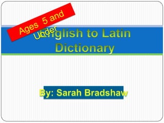 English to Latin Dictionary | PPTX