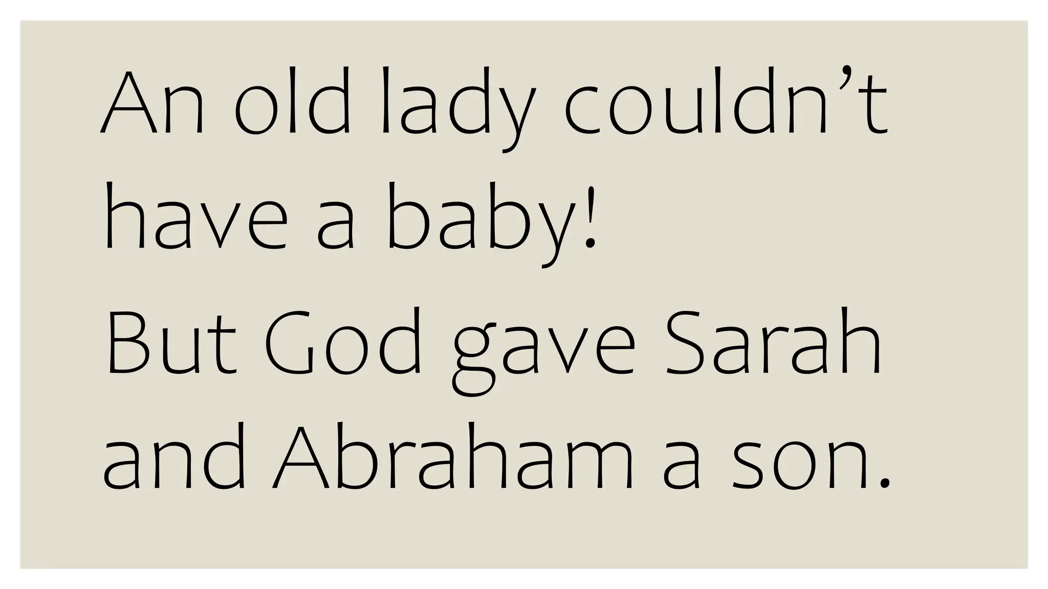 SARAH wife of Abraham Story wishing have a son.pptx