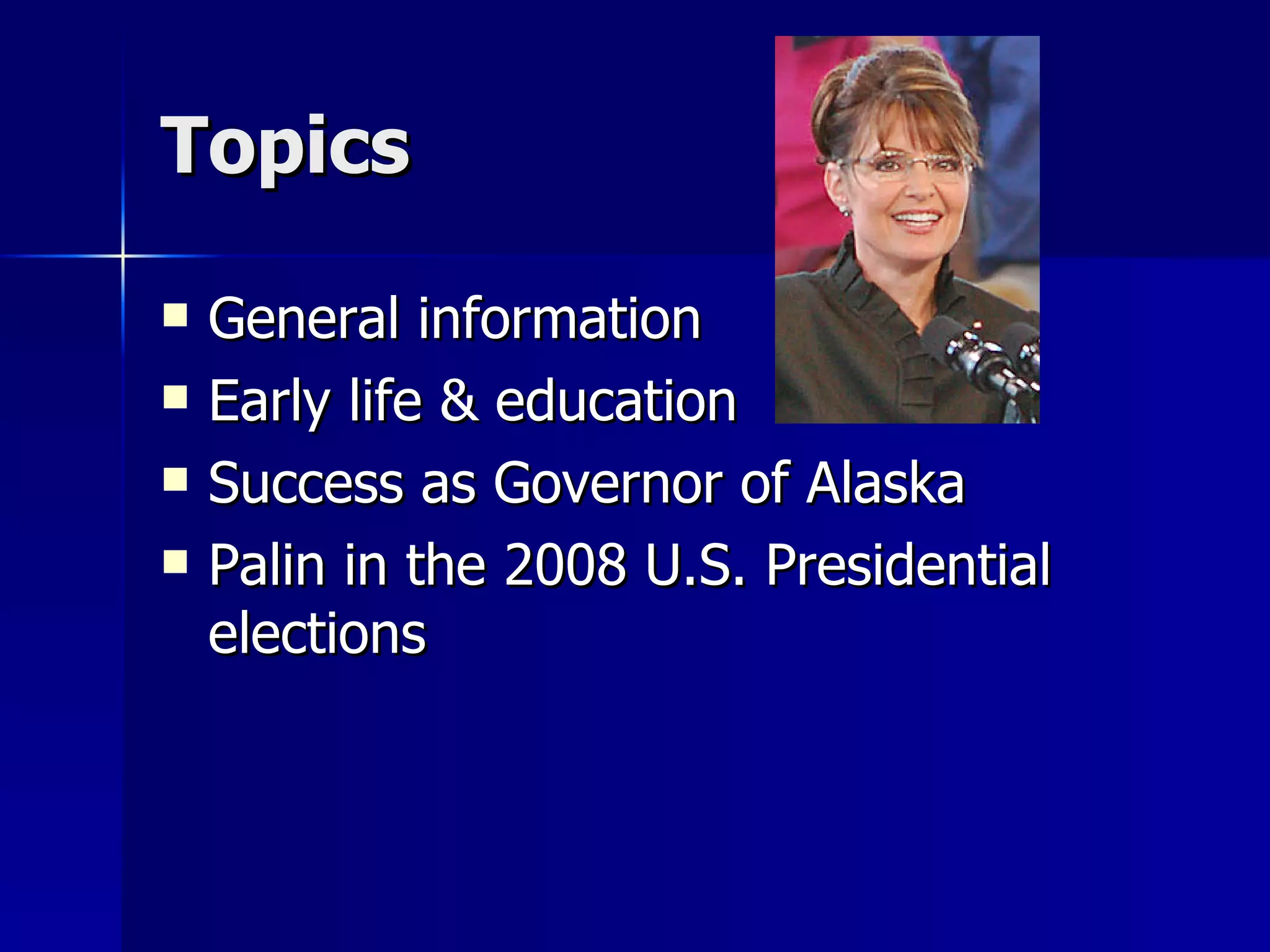 Sarah Palin | PPT | Elections | Politics