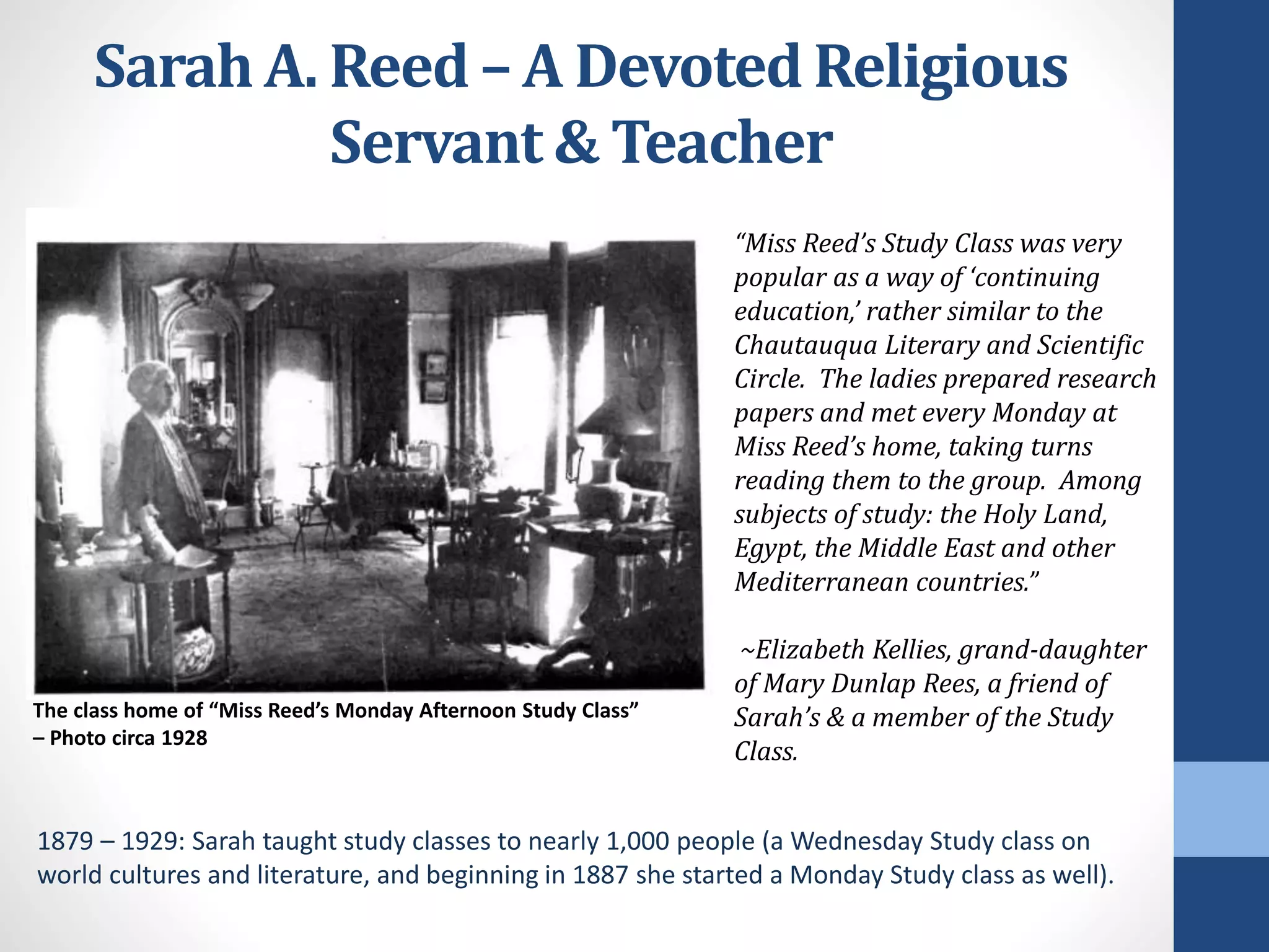 Sarah A. Reed. A Renaissance Woman – Her Spirit Lives on 150 Years ...