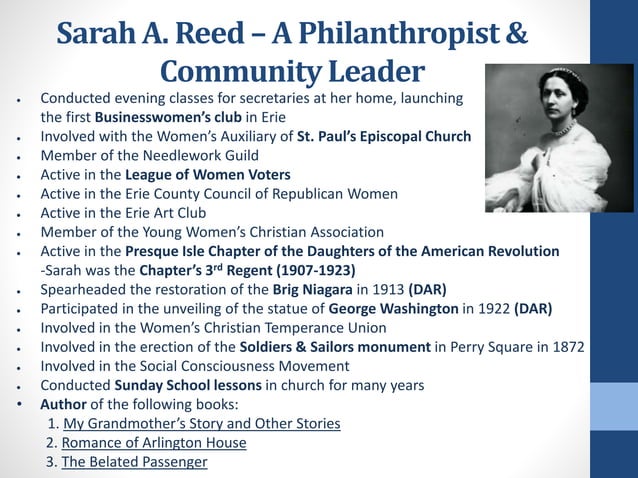 Sarah A. Reed. A Renaissance Woman – Her Spirit Lives on 150 Years ...