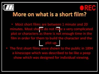 Short films Presentation | PPTX