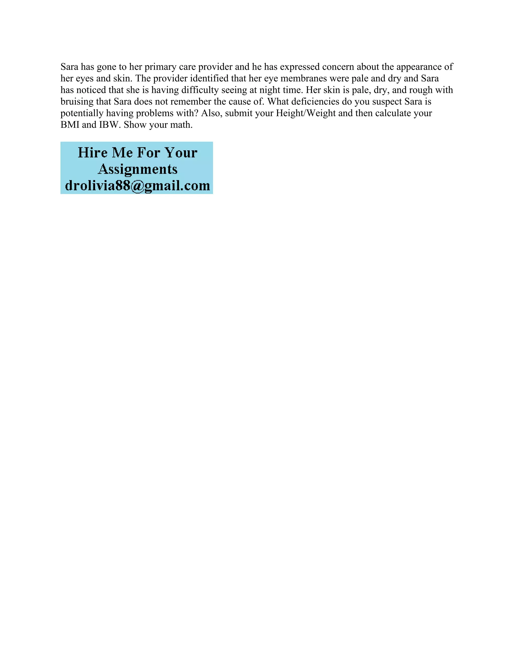 Sara has gone to her primary care provider and he has expressed concer.pdf