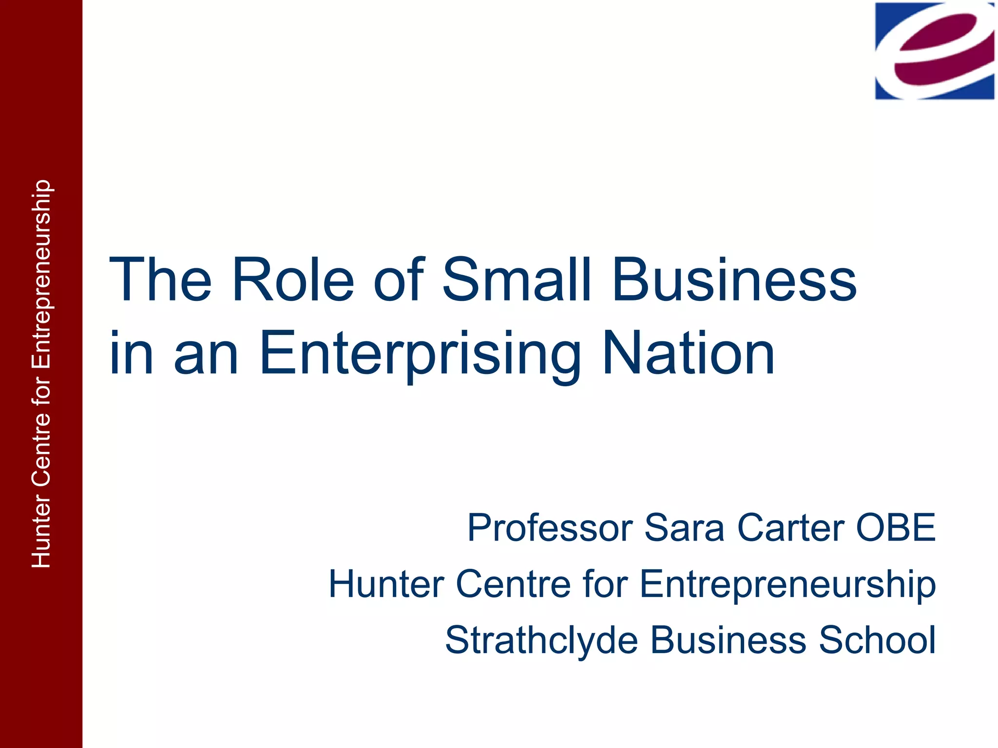 Prof. Sarah Carter OBE | PPT