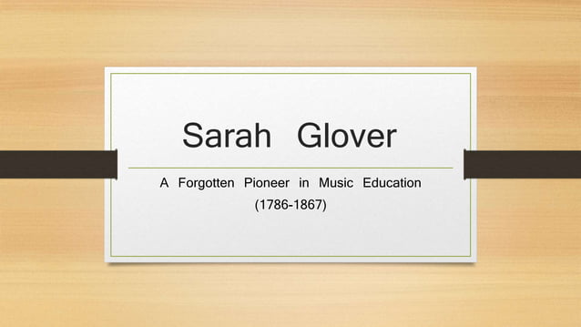 Sarah Glover | PPTX