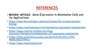 MAMMALIAN CELL EXPRESSION SYSTEM, STRONG PROMOTERS.pptx
