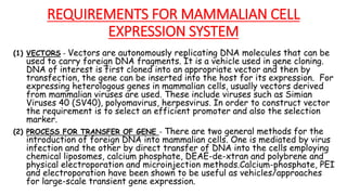 MAMMALIAN CELL EXPRESSION SYSTEM, STRONG PROMOTERS.pptx