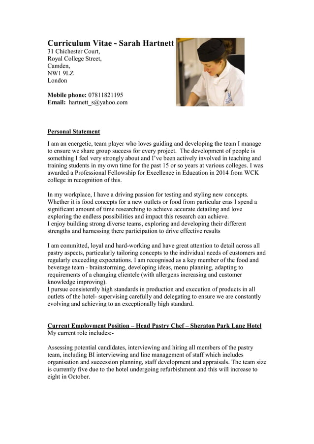 Sarah hartnett cv | PDF