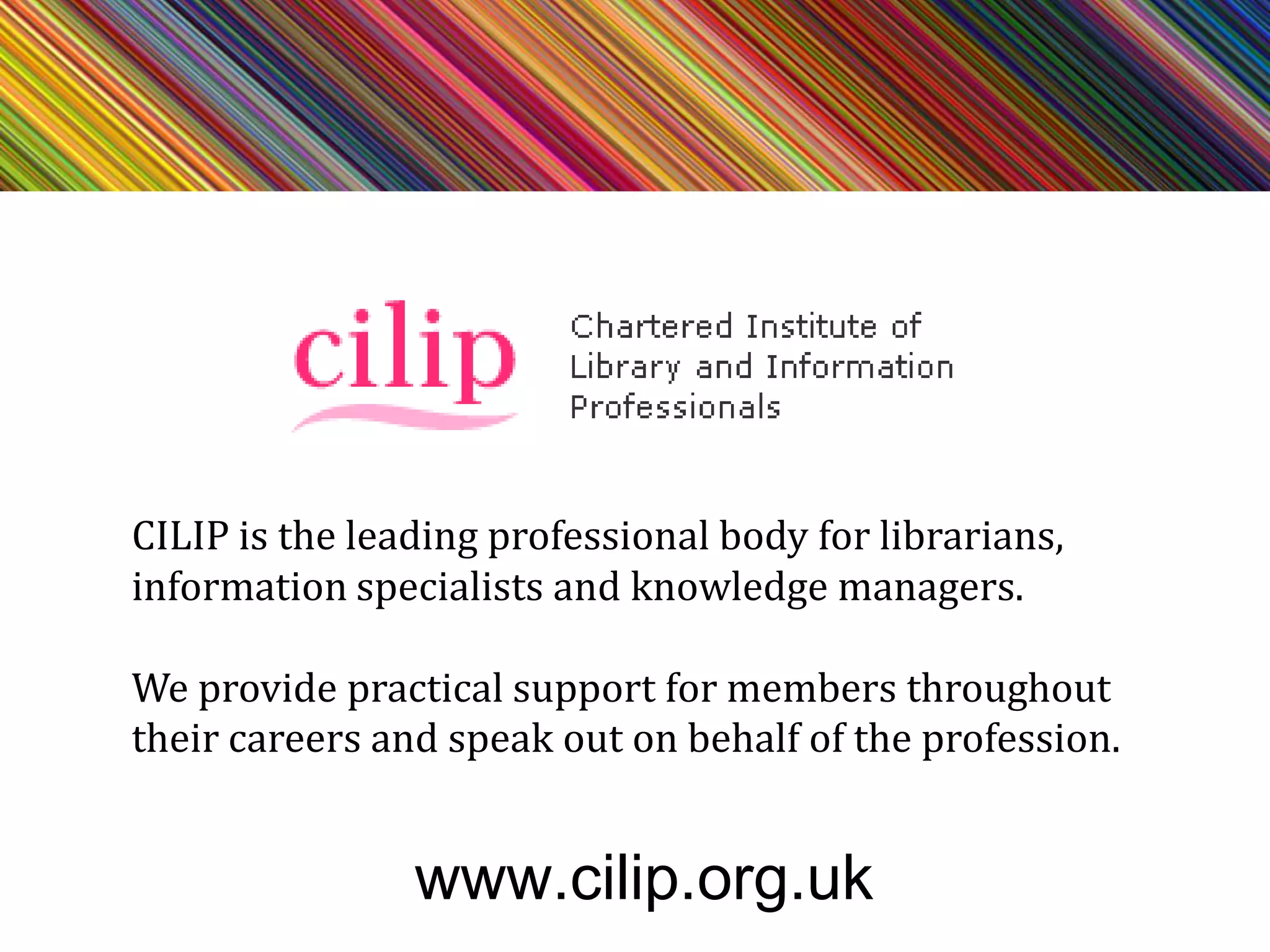 Sarah Ison cpd25 presentation nov 2011 | PPTX