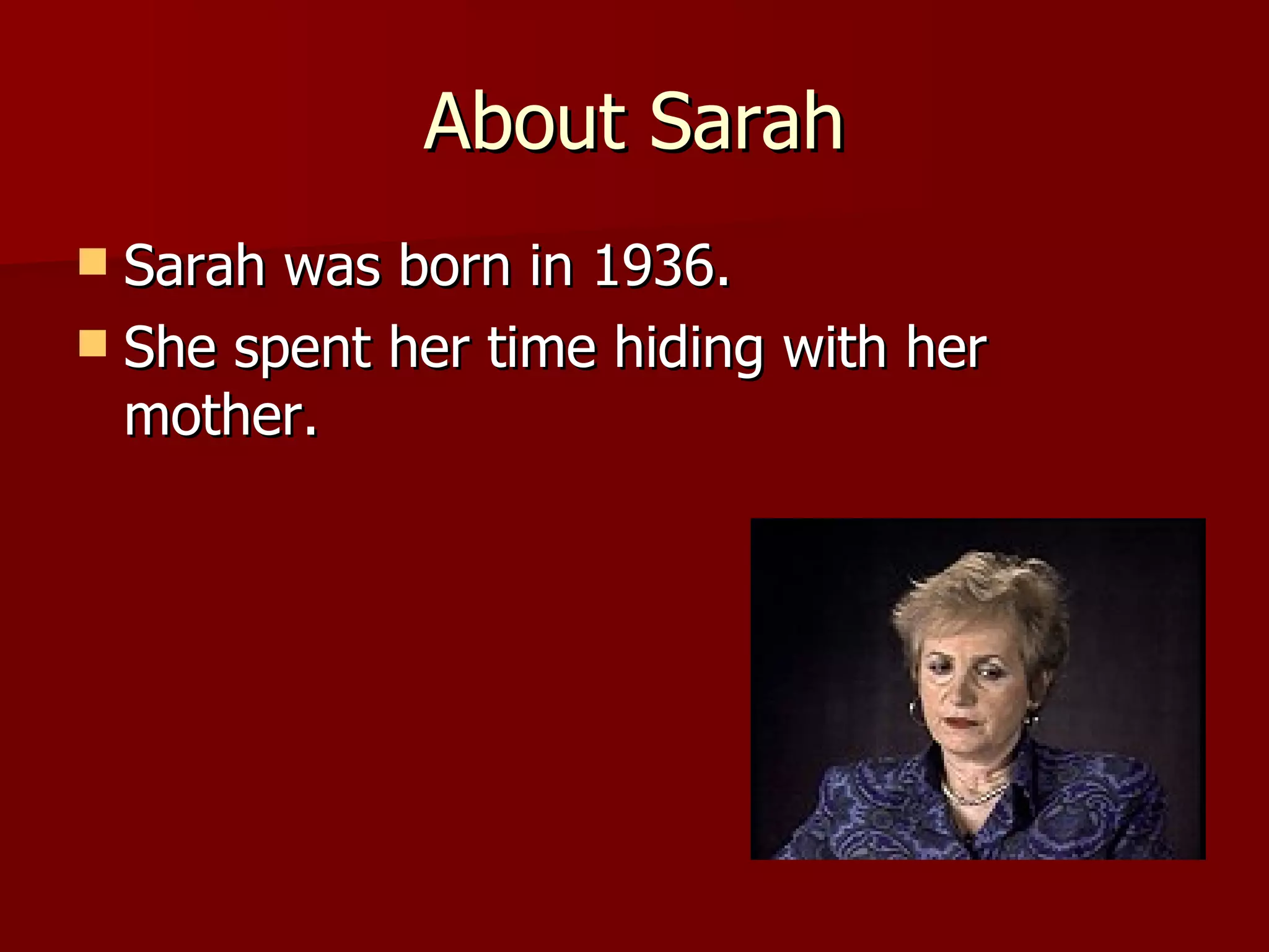 Sarah (Sheila) Peretz Etons | PPT
