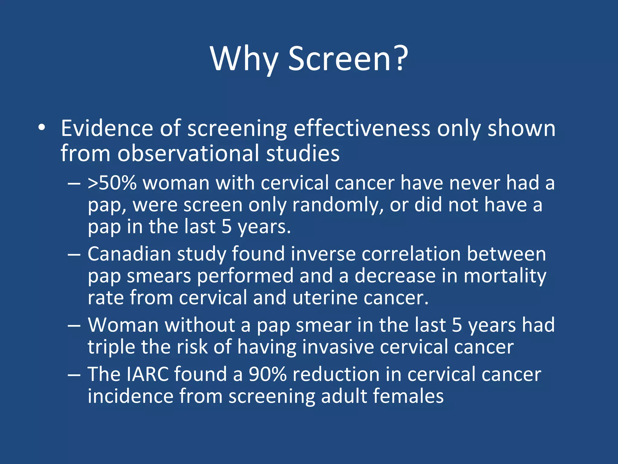 Cervical Cancer Screening | PPT