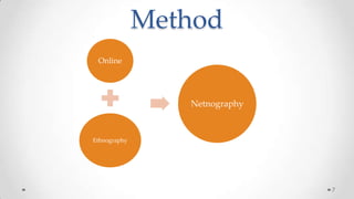 Experiences with Netnography data collection | PPT
