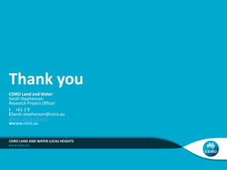 Sarah stephenson csiro | PPTX