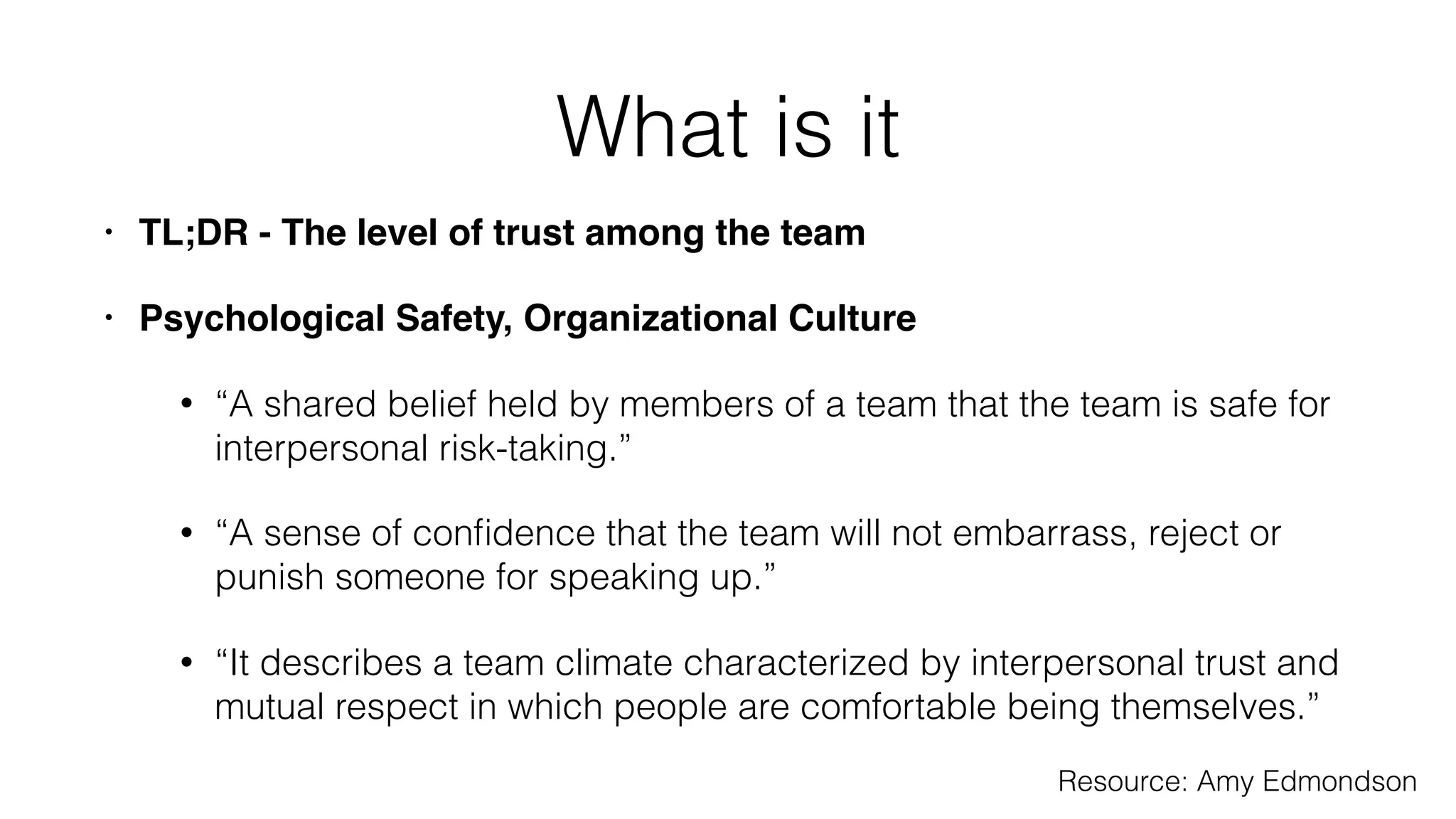 Sarah Stern -- Team Safety: How to measure and develop high performing ...