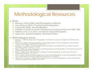 Sarah wall autoethnography_webinar | PPT