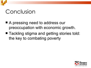 The Experience of Poverty in an Unequal Society - Sarah Welford | PPT