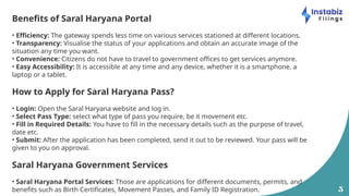 Saral Haryana: Simplifying Life in Haryana | PPTX