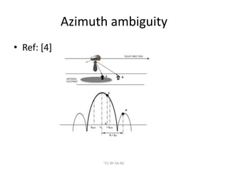SAR image ambiguities | PPTX | Geography | Science