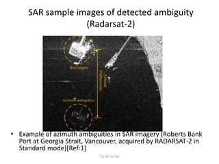 SAR image ambiguities | PPTX | Geography | Science