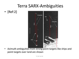 SAR image ambiguities | PPTX | Geography | Science