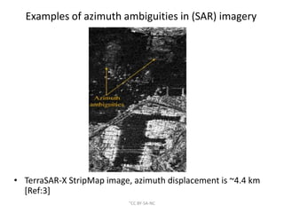 SAR image ambiguities | PPTX | Geography | Science
