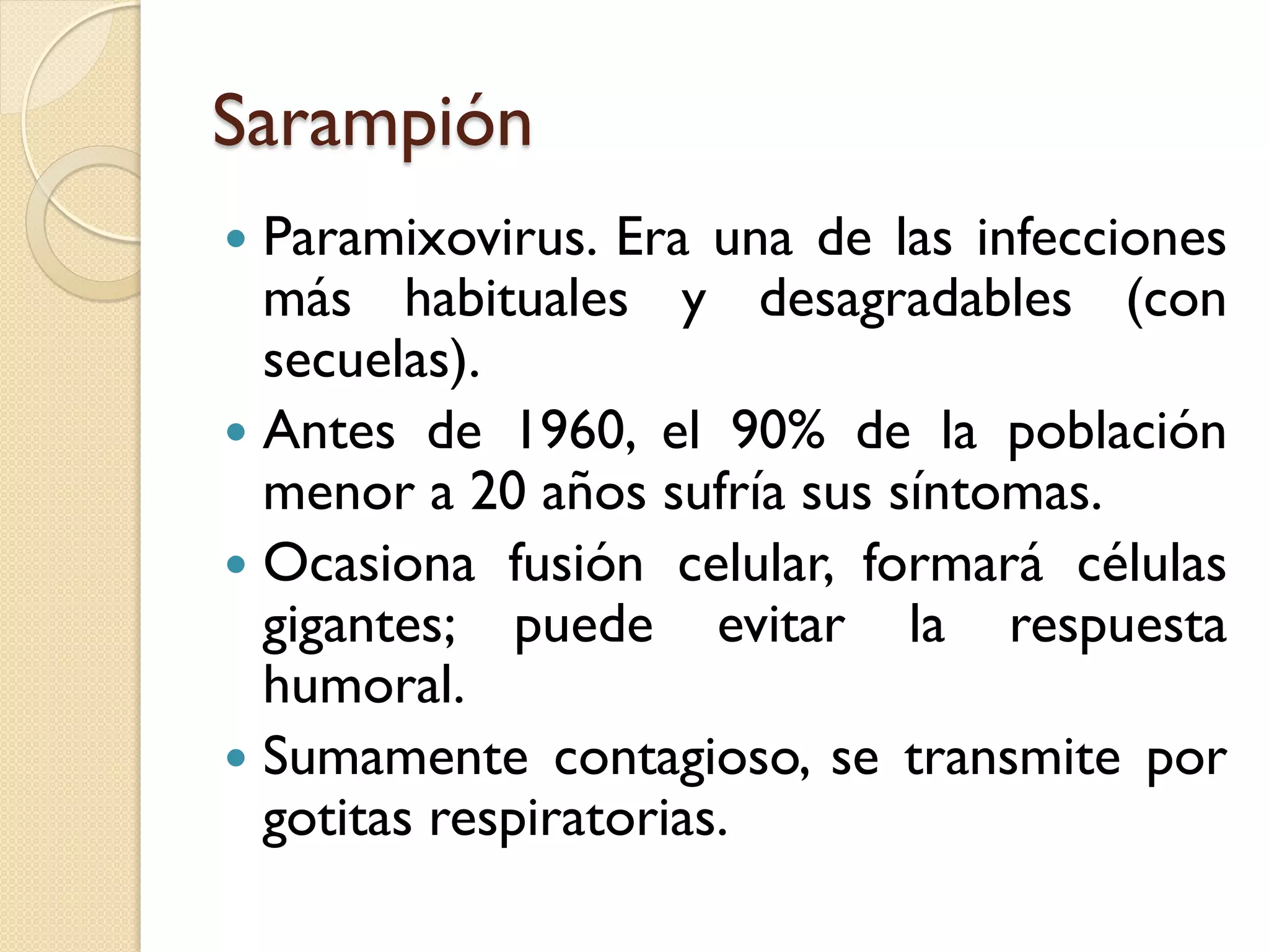 Sarampión, parotiditis, rubéola, hepatitis y vih | PPT