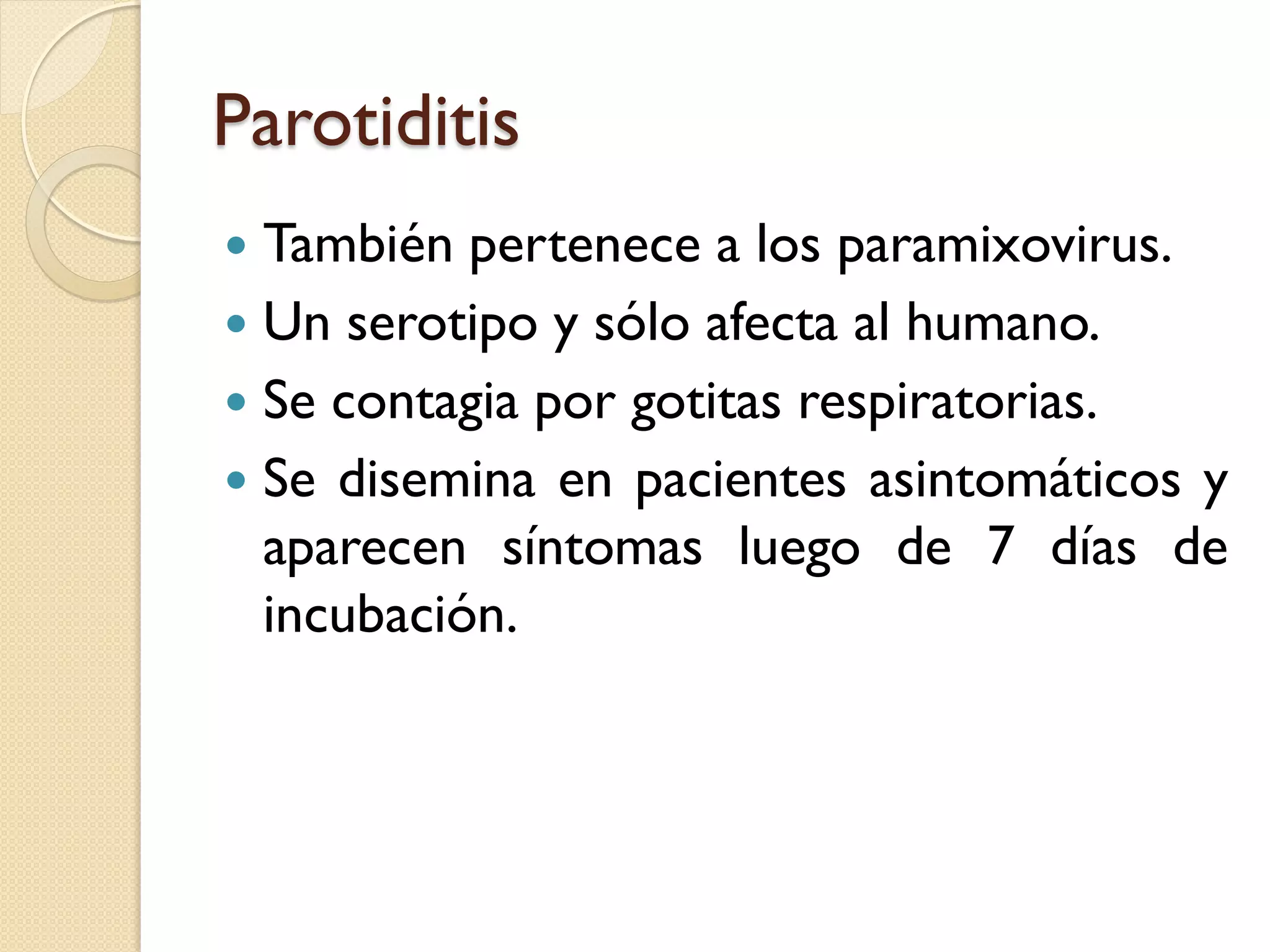Sarampión, parotiditis, rubéola, hepatitis y vih | PPT | Descarga Gratuita