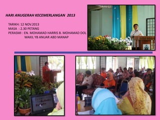 Sarana ibu bapa & sekolah SKCC Segamat 2013, aktiviti sarana ibu bapa 2013 | PPTX