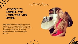 Sara Nesis: Activities to Enhance Your Connection with Nature | PPT