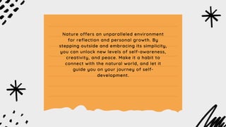 Sara Nesis: Activities to Enhance Your Connection with Nature | PPT