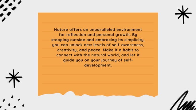 Sara Nesis: Activities to Enhance Your Connection with Nature | PPT
