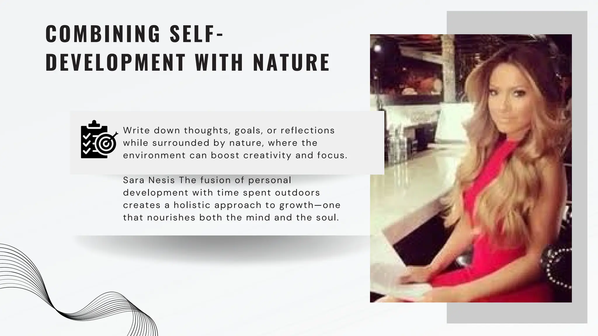 Sara Nesis: Combining Self-Development with Nature | PDF