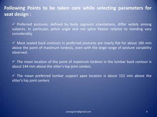 Seat design | PDF