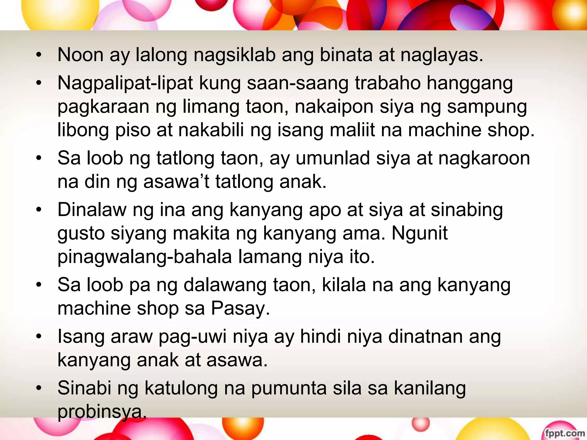 Saranggola ni Efren R. Abueg | PPTX