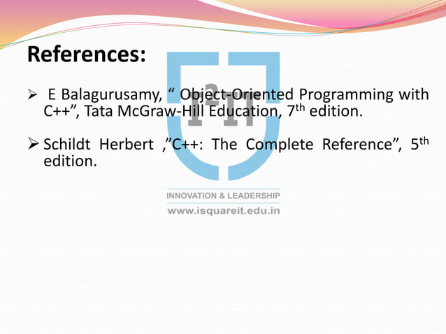 Constructors and Destructor in C++ | PPTX