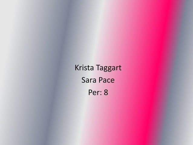 Sara pace, krista taggart | PPT