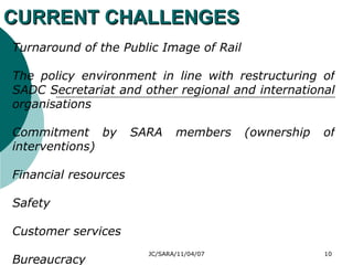 Sara Presentation Sadc Transport Meeting | PPT