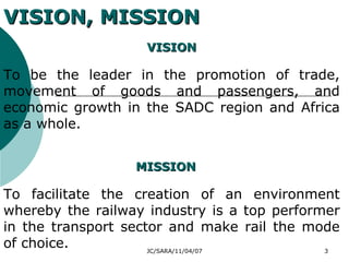Sara Presentation Sadc Transport Meeting | PPT