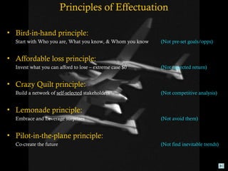 Effectuation presentation by Saras Sarasvathy | PDF